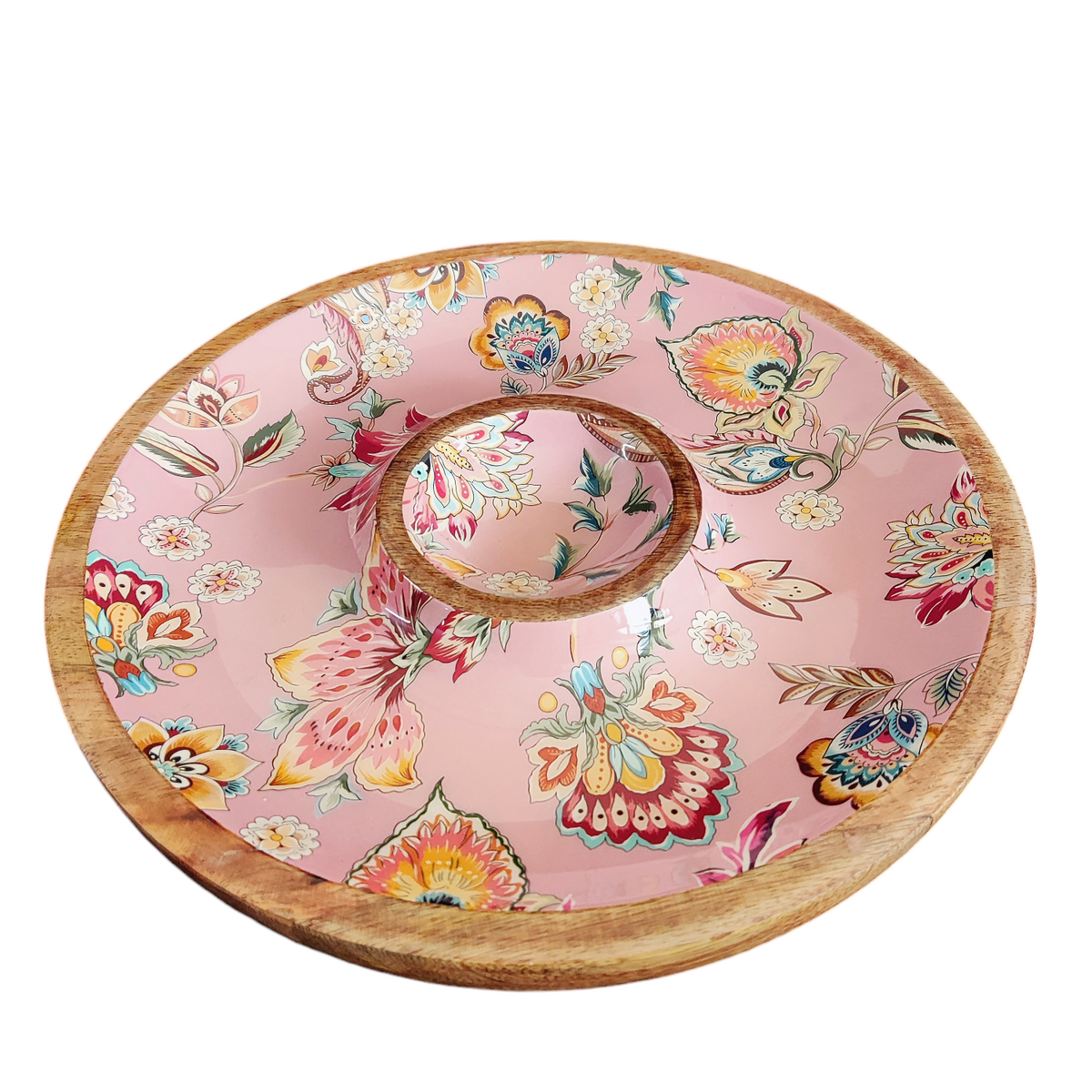 Chip & Dip Platter - Pink Paisley Collection – Alt.Tribe